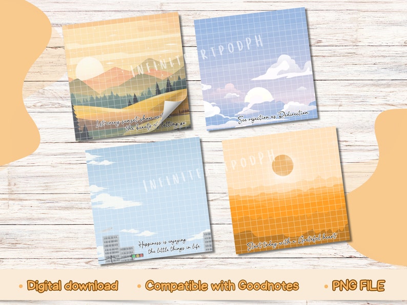 Nature Motivational Notepad, Motivational Notepad, Sunset Notepad ...