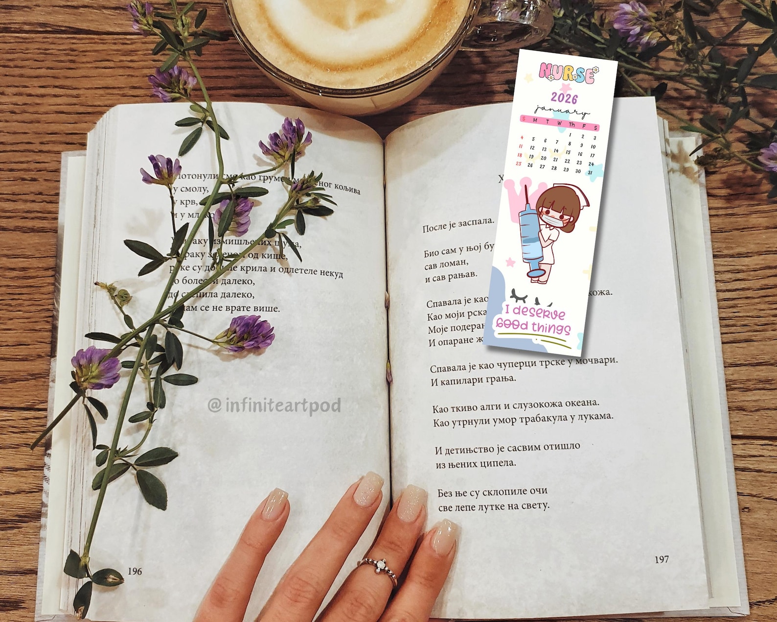 Nurse Bookmark Calendar, Bookmark Calendar Set, Nurse Calendar, Medical ...