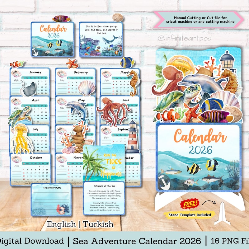 Underwater Calendars - Etsy