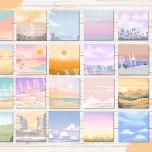 Nature Motivational Notepad, Motivational Notepad, Sunset Notepad ...