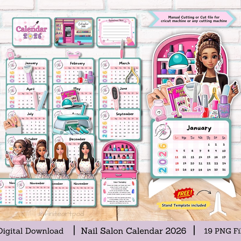 Nails Calendar 2026 - Etsy