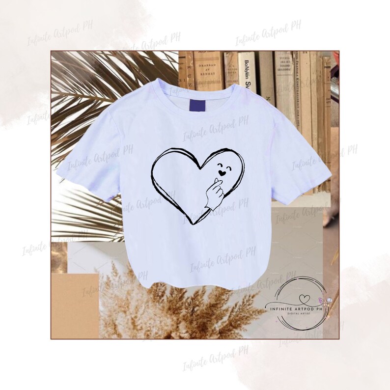 Finger Heart Heart Drawn Heart Svg Instant Download That - Etsy