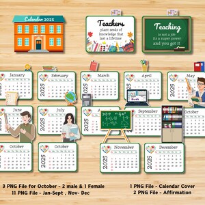 Teacher Calendar, Professor Calendar, School Calendar, Desk Calendar ...