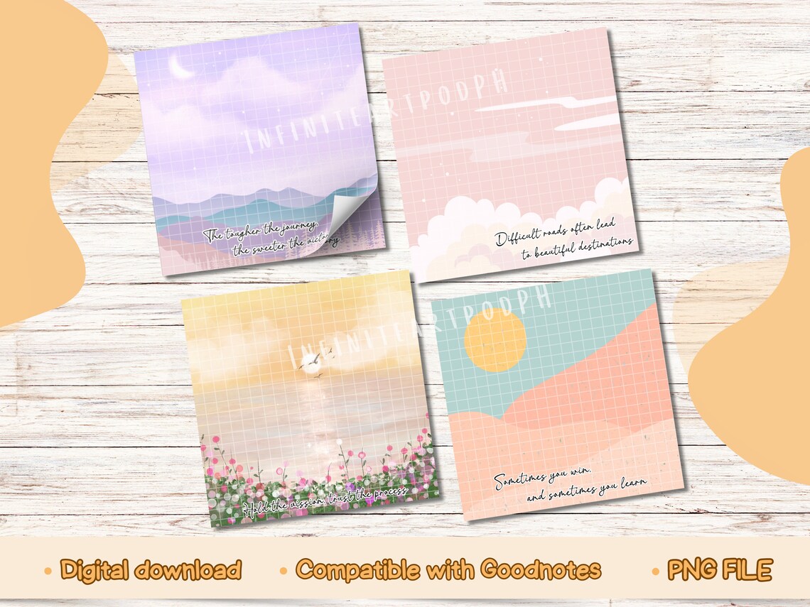 Nature Motivational Notepad, Motivational Notepad, Sunset Notepad ...