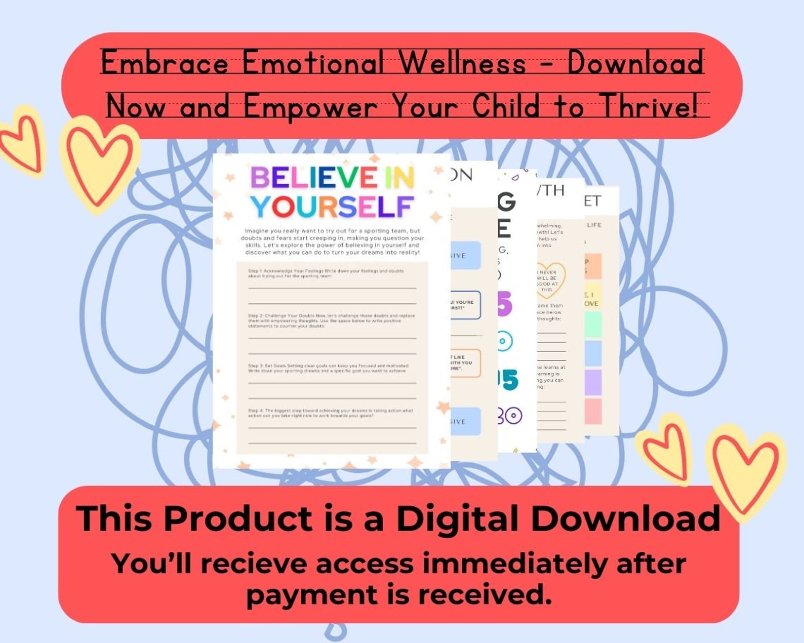 Kids Mental Health Activities | Children's Learning Sheet | Teaching ...