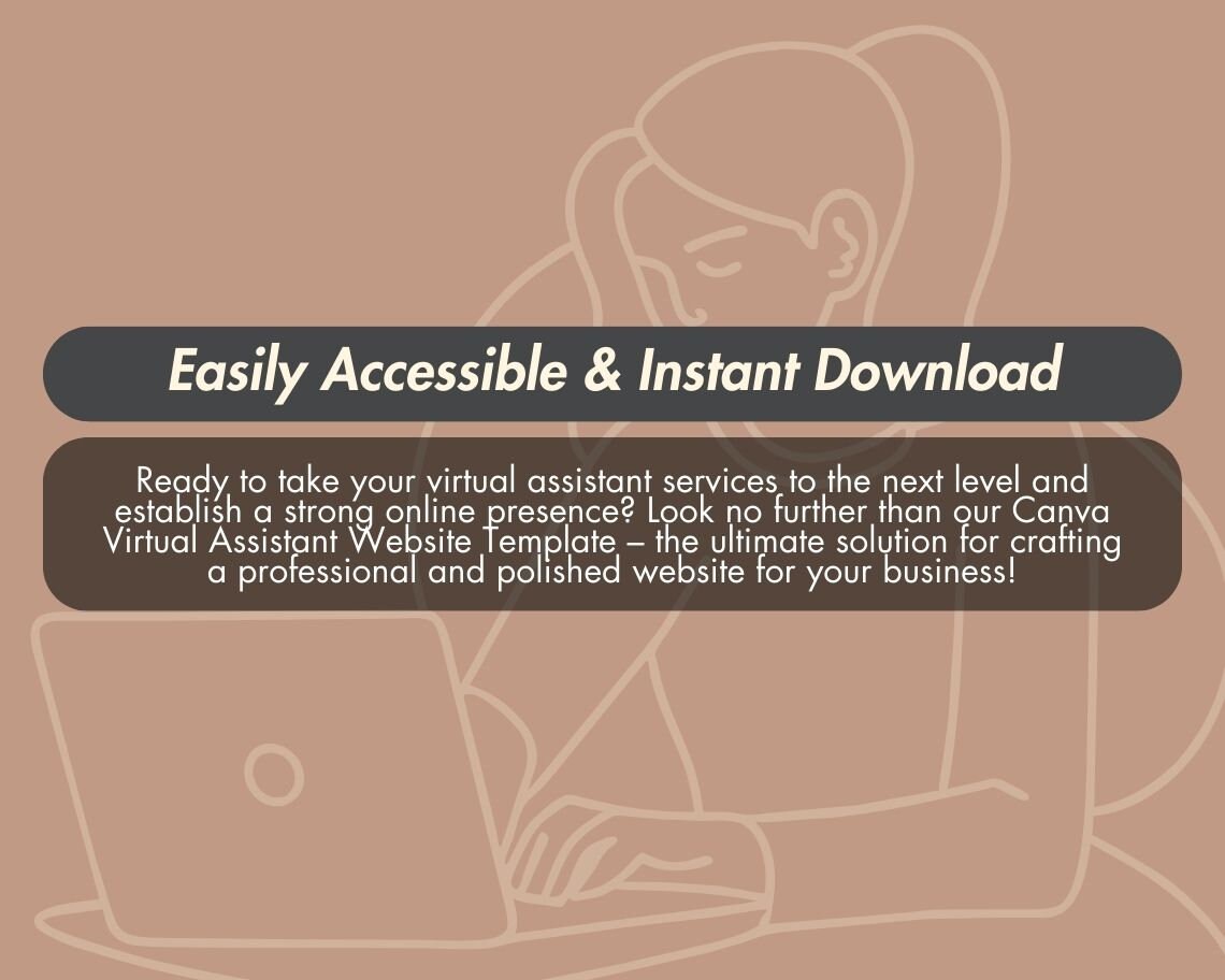 Canva Virtual Assistant Website Template Website Landing Page for Vas ...