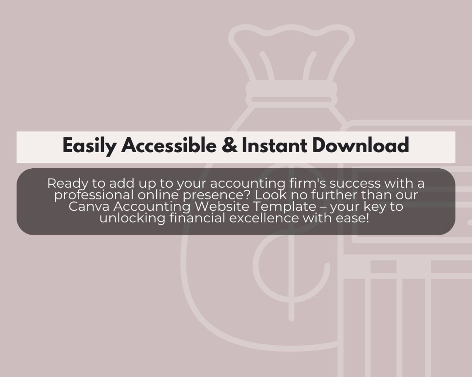 Canva Accounting Website Template | Website Landing Page for ...