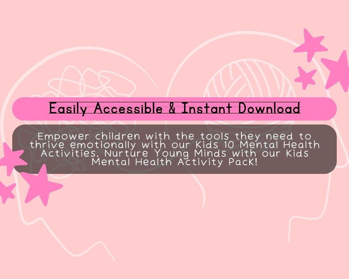 Kids 10 Mental Health Activities Children's Learning Sheet Teach Kids ...