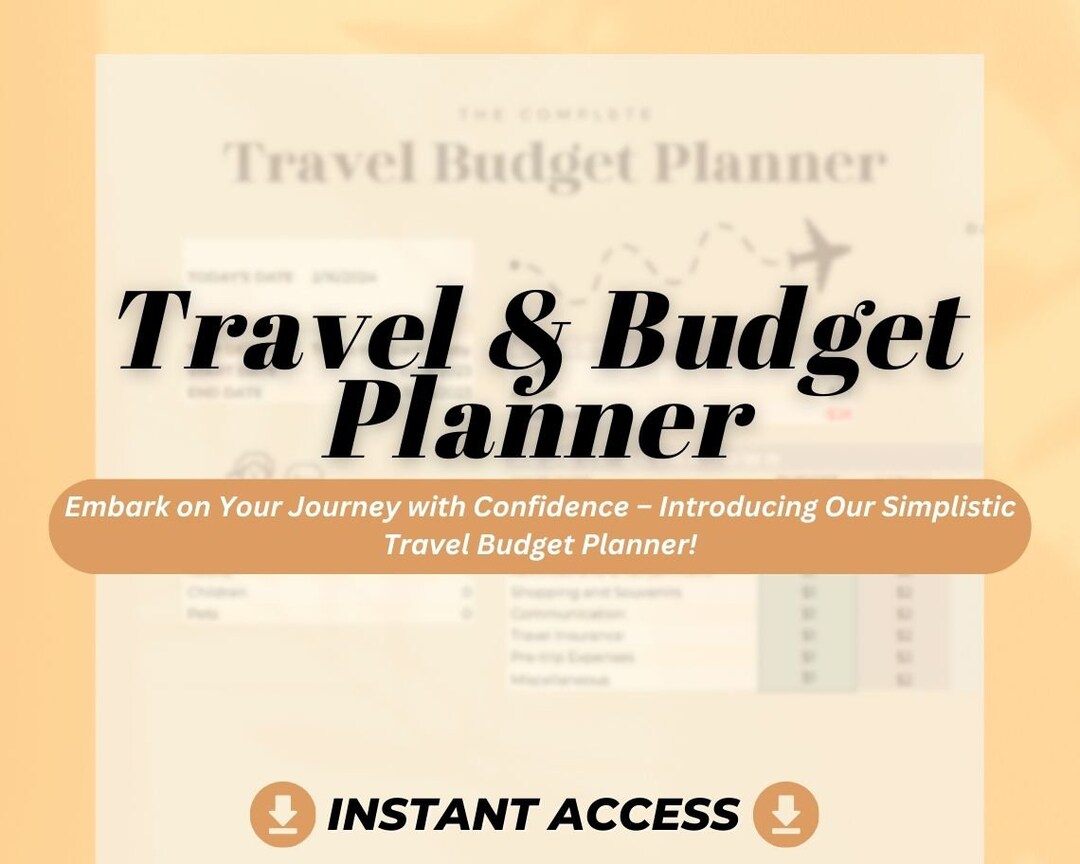 Travel Budget Planner | Holiday Expense Tracker | Travel Cheat Sheet ...