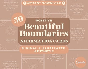 50 Mental Health Affirmation Cards | Positive Affirmations for ...