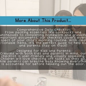 Kids Daily School Checklist | Children's Learning Sheet | Teaching Kids ...
