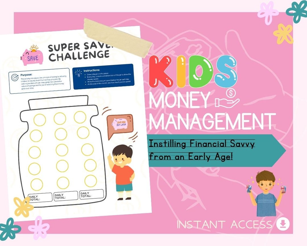 Kids Money Management | Childrens Learning Sheet | Teach Kids ...