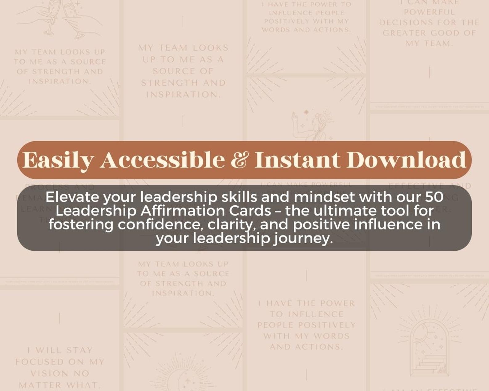 50 Leadership Affirmation Cards | Positive Affirmations for Leaders ...
