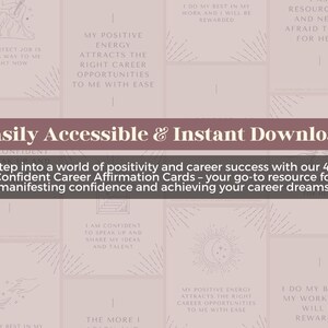 40 Career Affirmation Cards | Positive Affirmations for Job Confidence ...