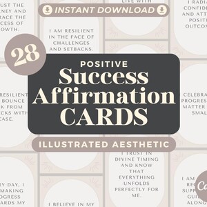 28 Powerful Success Affirmation Cards | Positive Affirmations for Goal ...