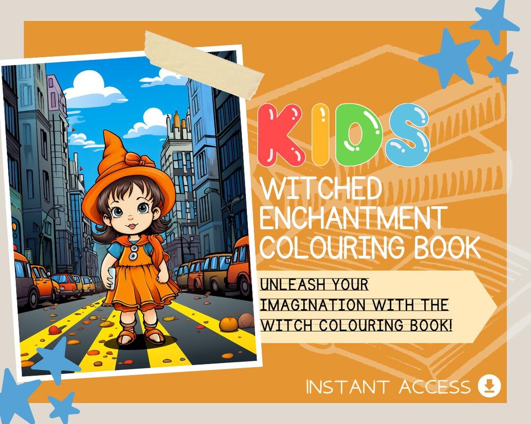 Witched Enchantment Colouring Book | 14 Witch Themed Graphic Pages ...
