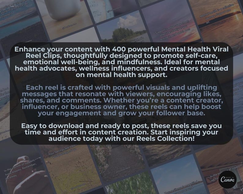 400 Mental Health Reels | DFY Done for You Viral Clips | Tiktok ...