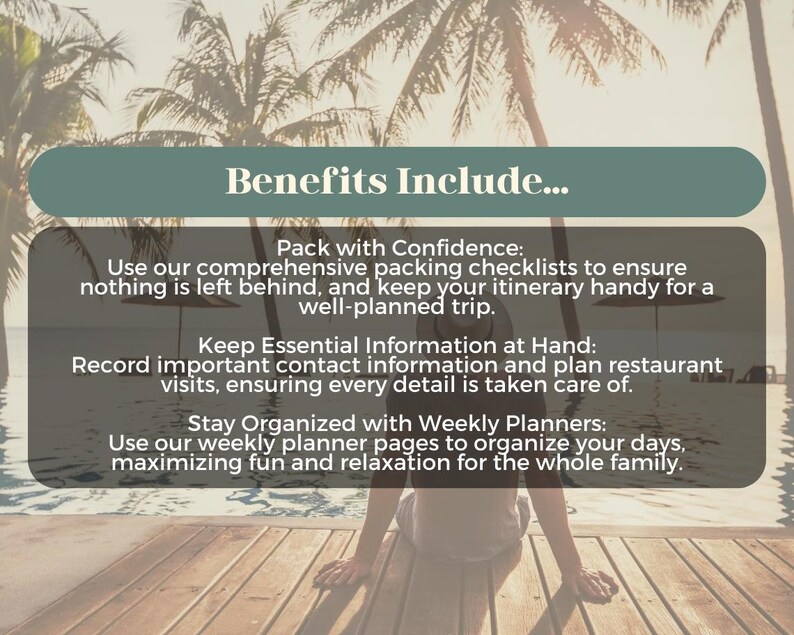 Family Vacation Planner | Goodnotes, Ipad, Notability, Canva | Detailed ...