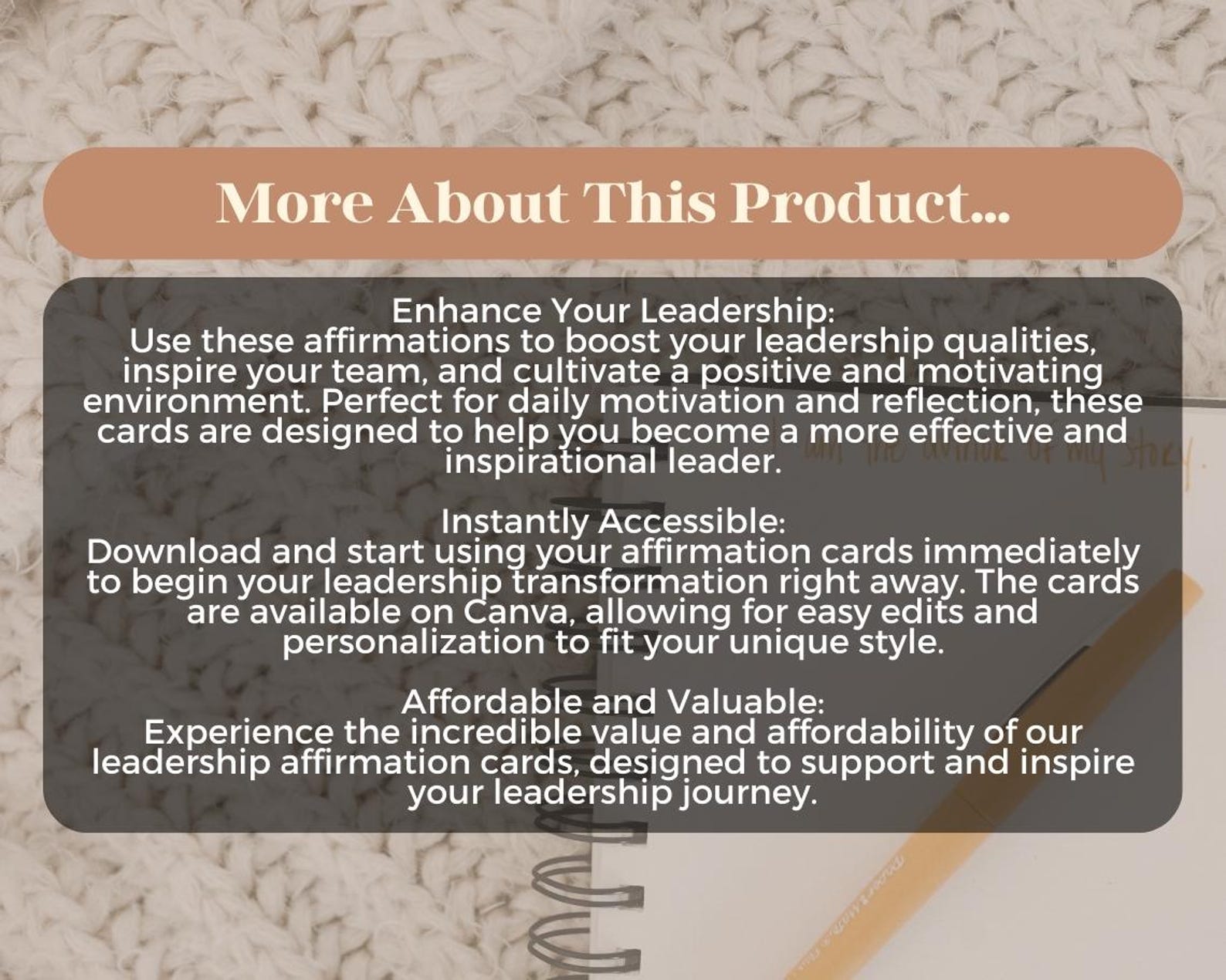 50 Leadership Affirmation Cards | Positive Affirmations for Leaders ...