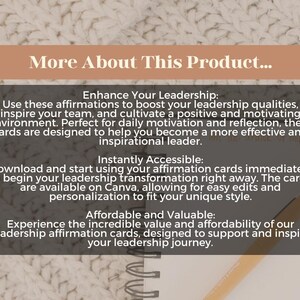 50 Leadership Affirmation Cards | Positive Affirmations for Leaders ...