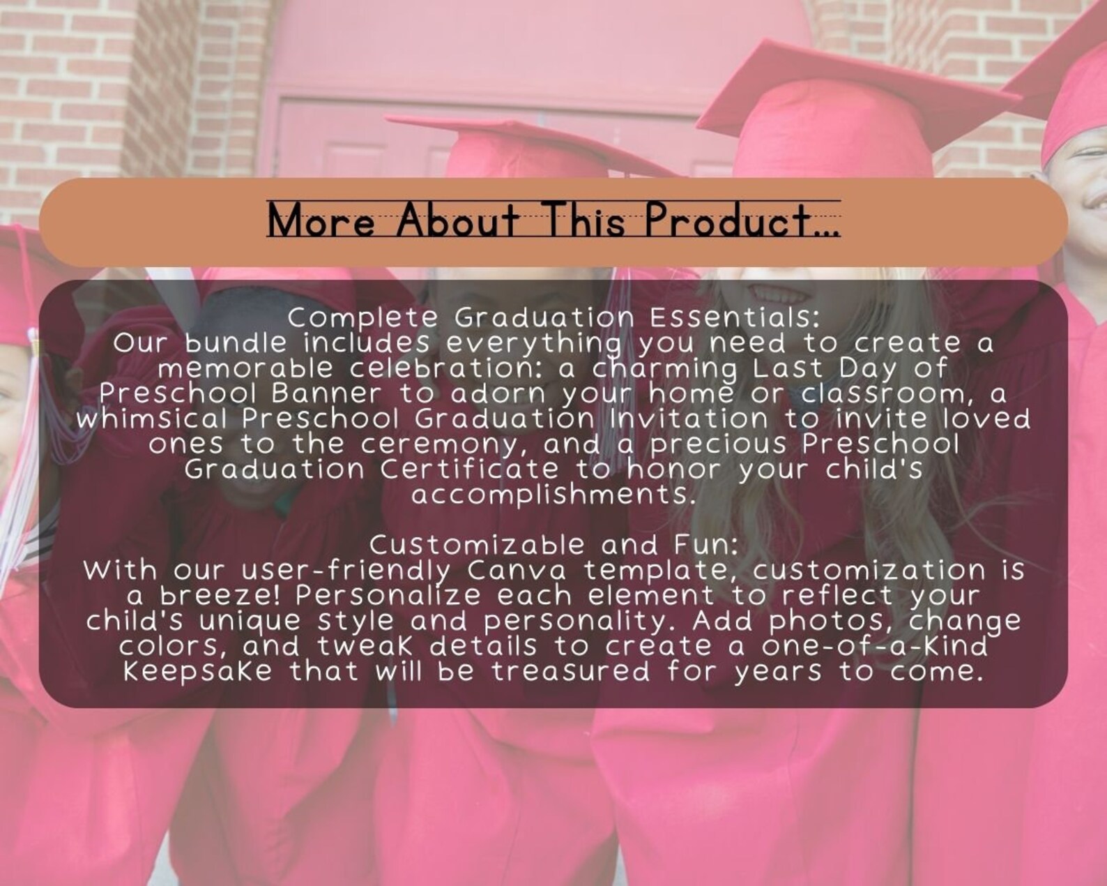 Preschool Graduation Bundle | Children's Kindergarten Certificate ...