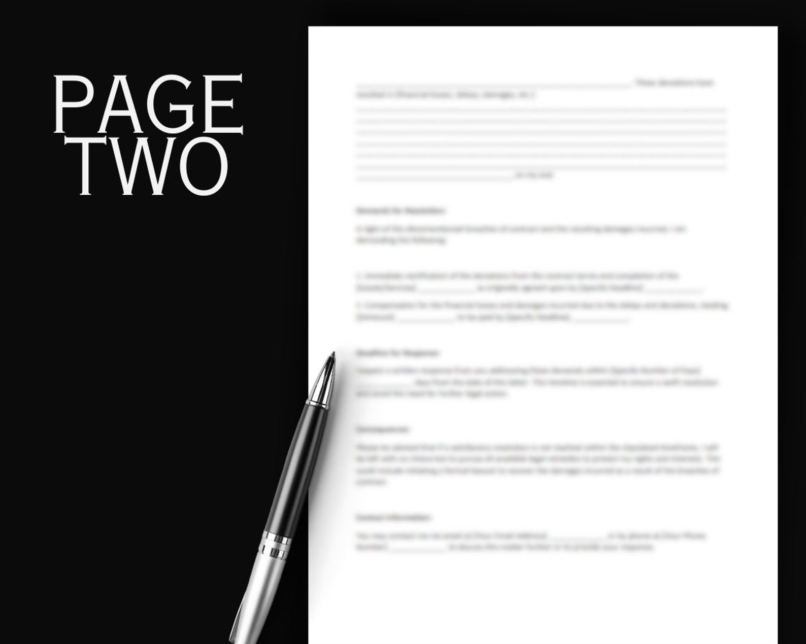 Letter Before Claim | Legal Document Lawyer Certified Binding Contract ...