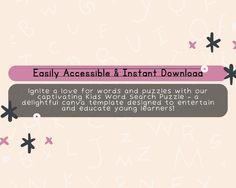 Kids Word Search Puzzle | Children's Learning Sheet | Teach Kids ...