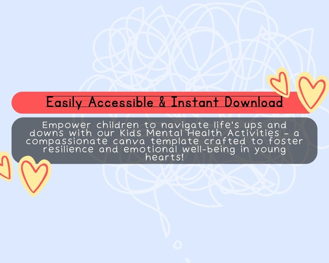 Kids Mental Health Activities | Children's Learning Sheet | Teaching ...