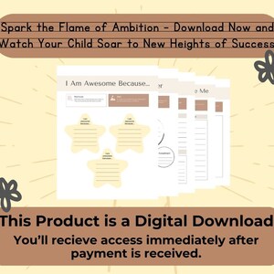 Kids Awesome Motivation Worksheet | Children's Learning Sheet ...