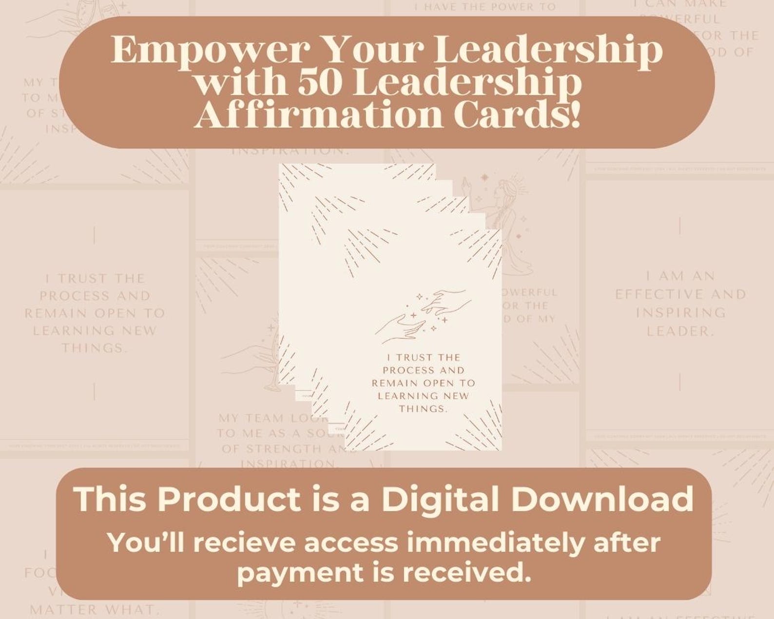 50 Leadership Affirmation Cards | Positive Affirmations for Leaders ...