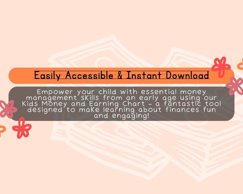 Kids Money and Earning Chart | Childrens Learning Sheet | Teach Kids ...