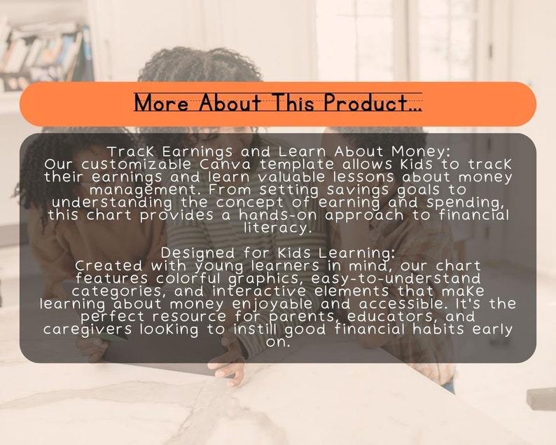 Kids Money and Earning Chart | Childrens Learning Sheet | Teach Kids ...