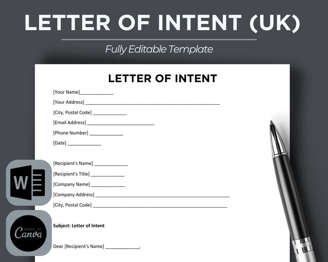 Letter of Intent | Legal Document Lawyer Certified Binding Contract ...