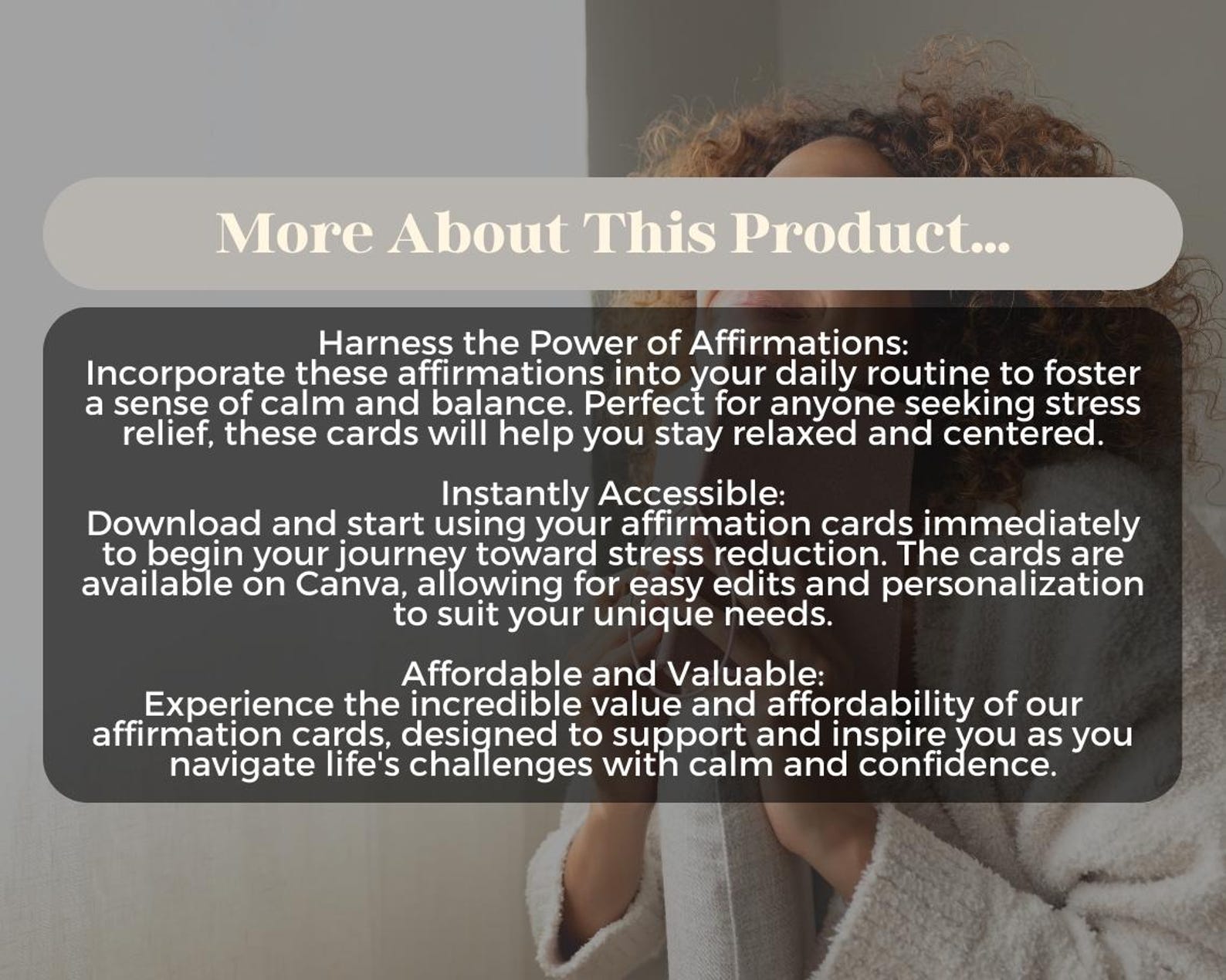 30 Stress Reduction Affirmation Cards | Positive Affirmations for ...