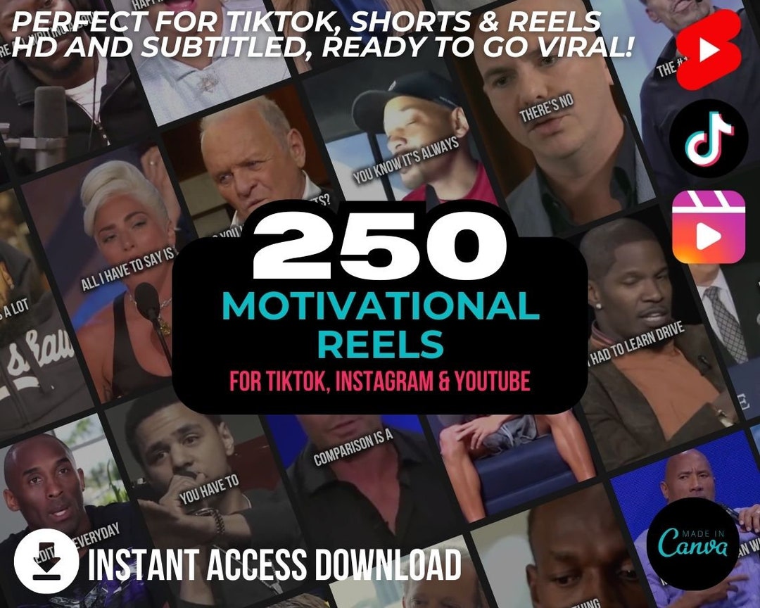 250 Motivational Reels | HD Inspiring Reels | High Quality Youtube ...