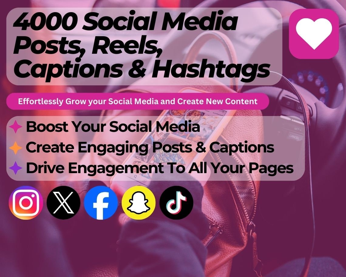 4000 Social Media Posts & Reels Ideas, Captions and Hashtags | Instagram Content Inspiration ...