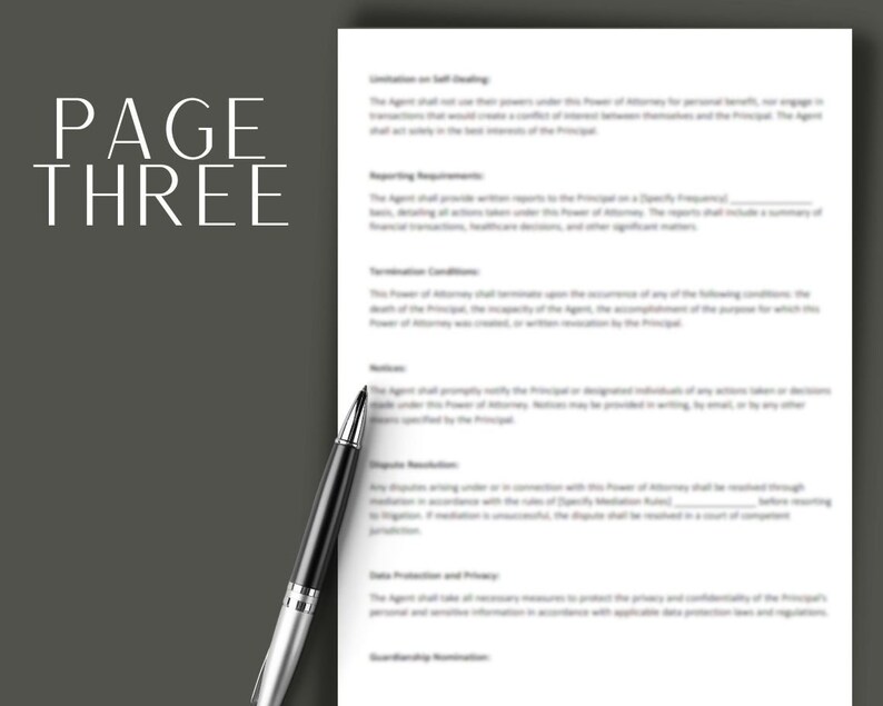 Power of Attorney POA | Legal Document Lawyer Certified Binding ...