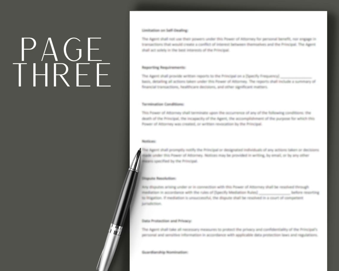 Power of Attorney POA | Legal Document Lawyer Certified Binding ...