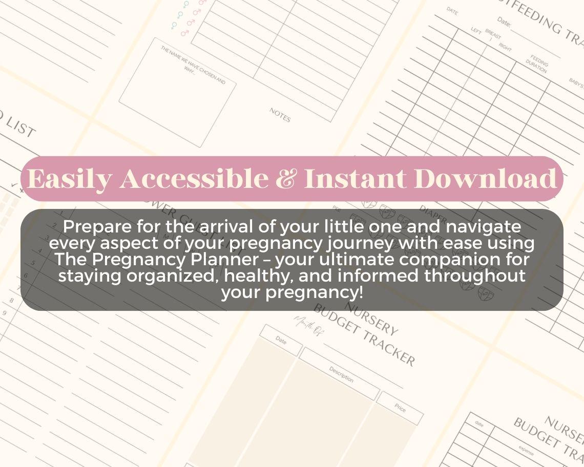 Pregnancy Planner | Goodnotes, Ipad, Notability, Canva | Daily/weekly ...
