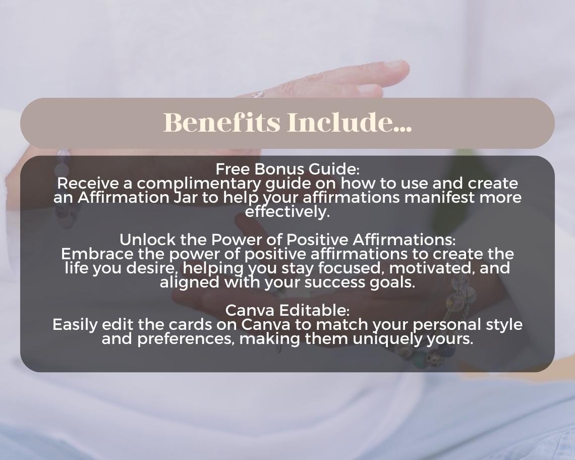 28 Powerful Success Affirmation Cards | Positive Affirmations for Goal ...