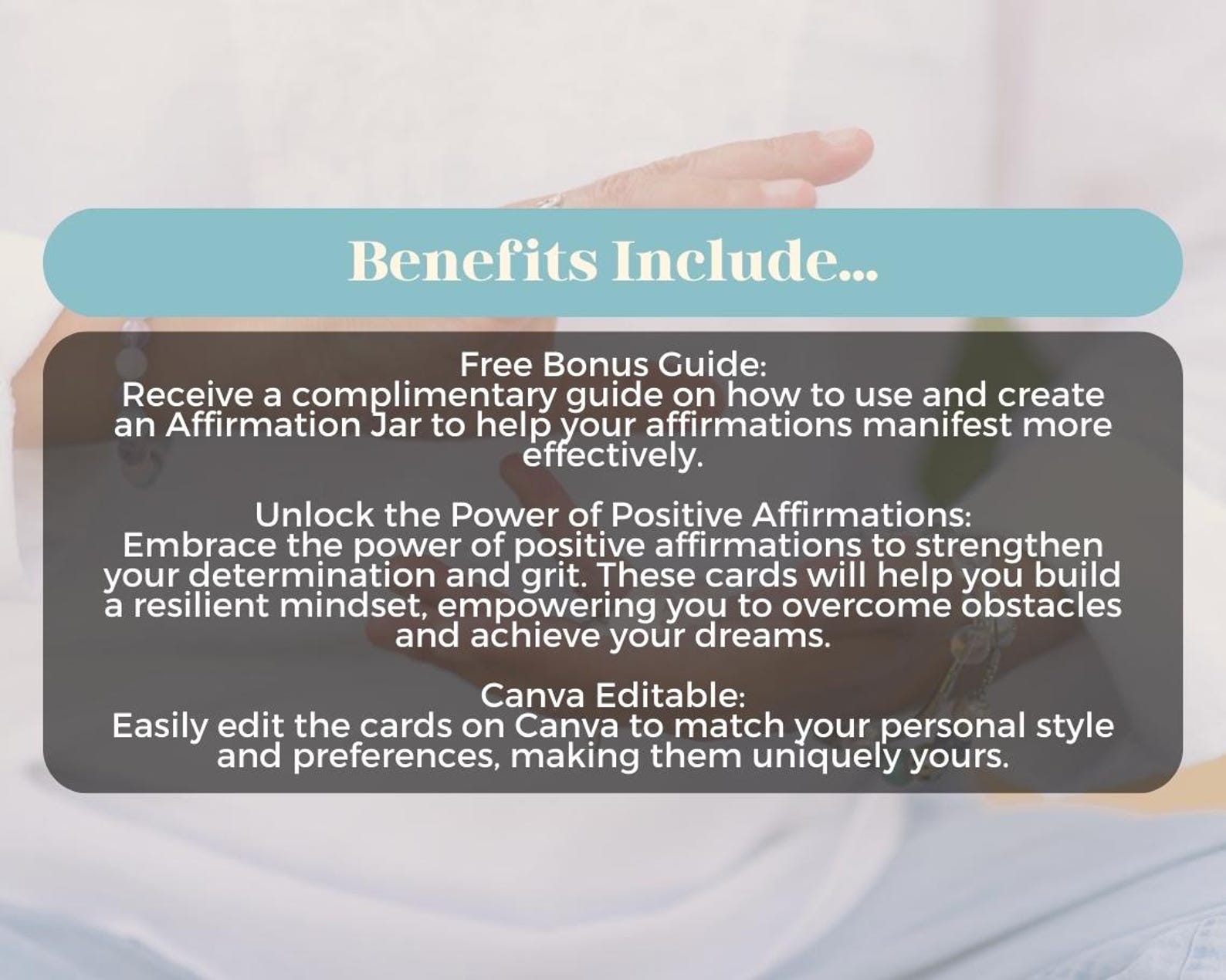 30 Grit & Determination Affirmation Cards | Positive Affirmations for ...