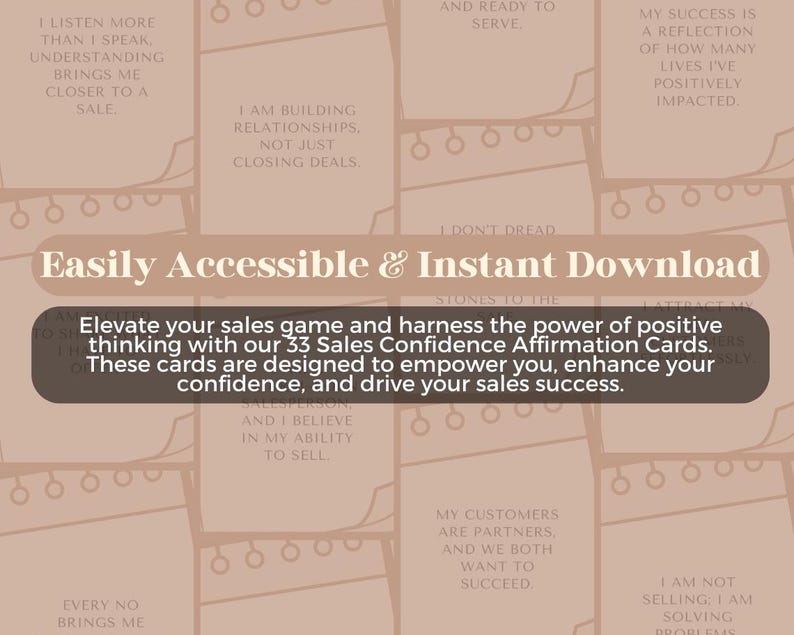 33 Sales Confidence Affirmation Cards | Positive Affirmations for Sales ...