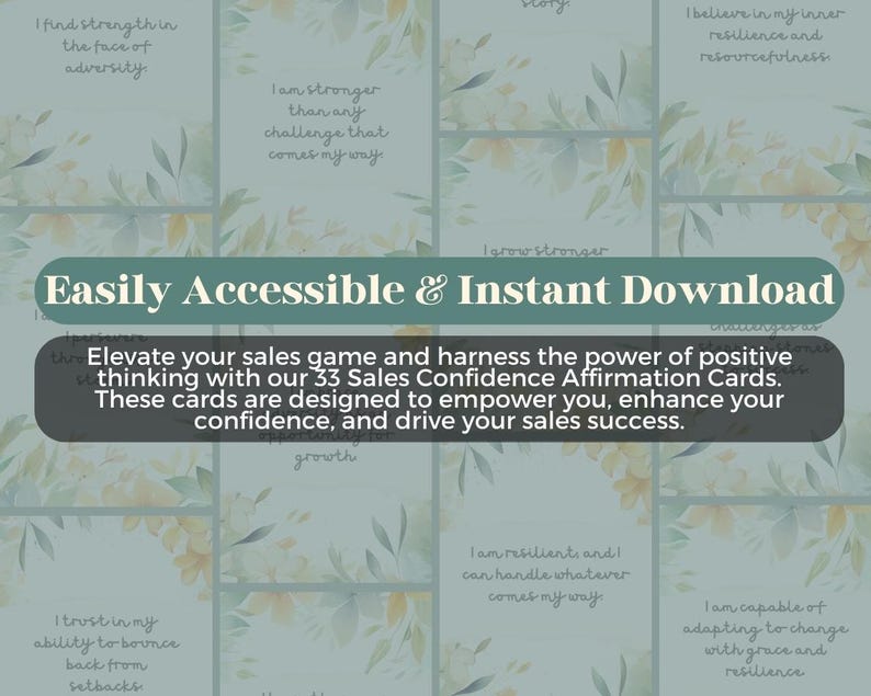 30 Journal of Resilience Affirmation Cards | Positive Affirmations for ...