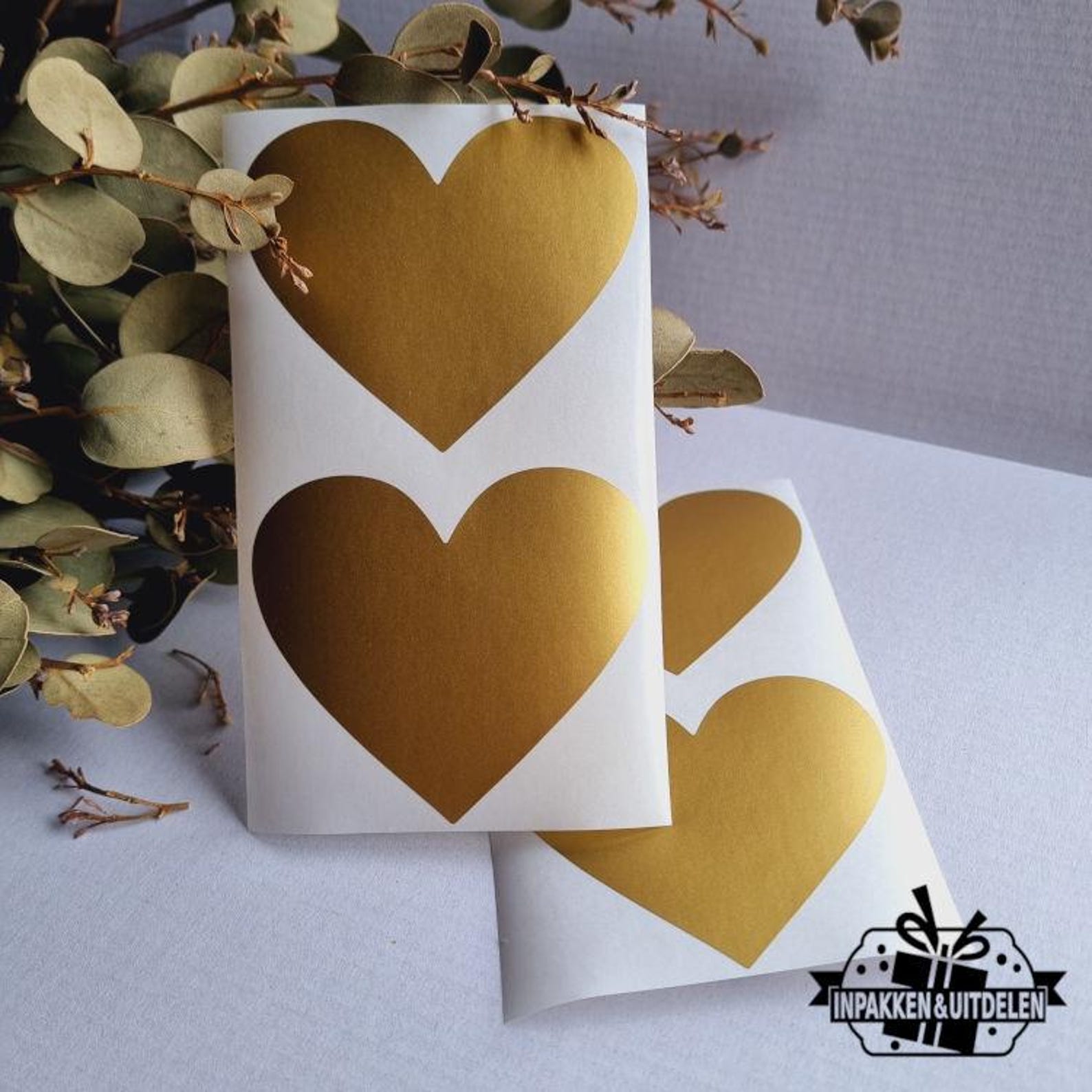 25 Pieces Scratch Stickers - Scratch Stickers Gold Heart - Large Heart ...