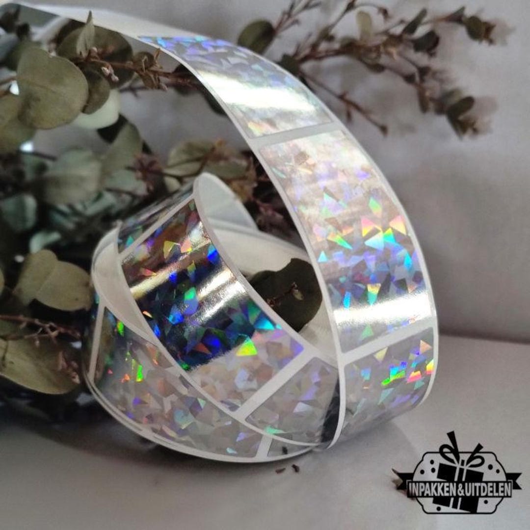 25 Pieces Scratch Stickers - Scratch Stickers Holographic Silver ...