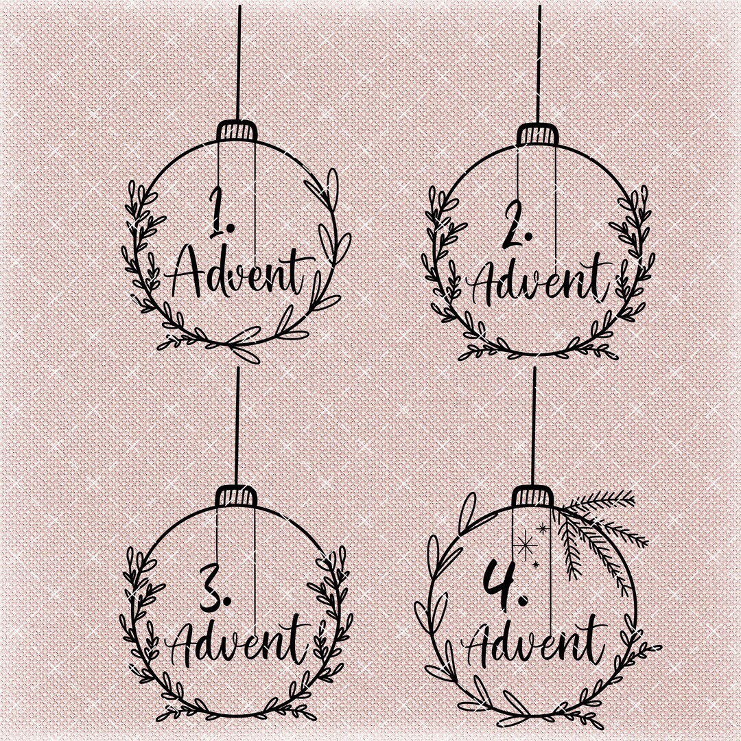 Christmas Plotter File, Advent SVG, Advent Bundle SVG, Advent Set SVG ...