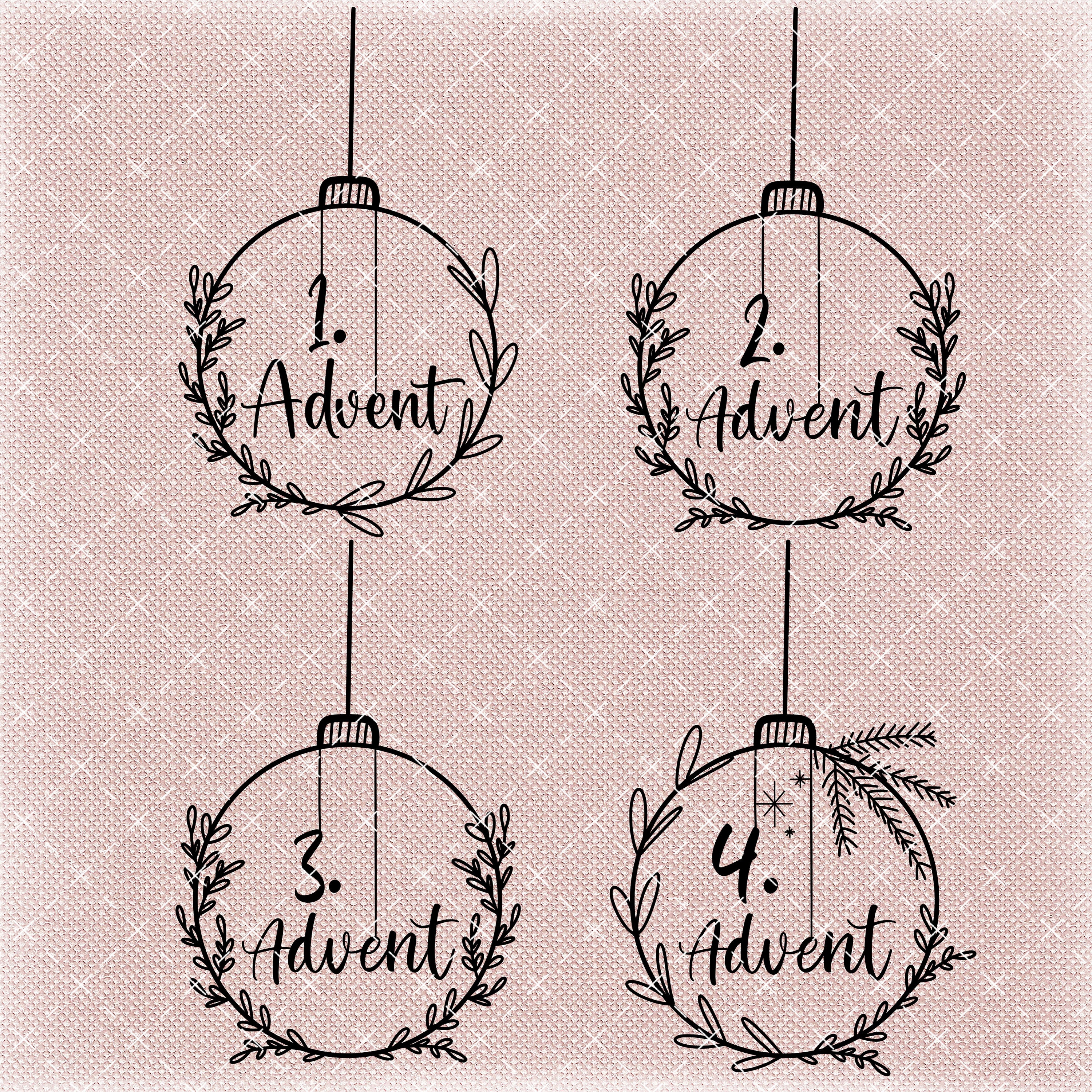 Christmas Plotter File, Advent SVG, Advent Bundle SVG, Advent Set SVG ...