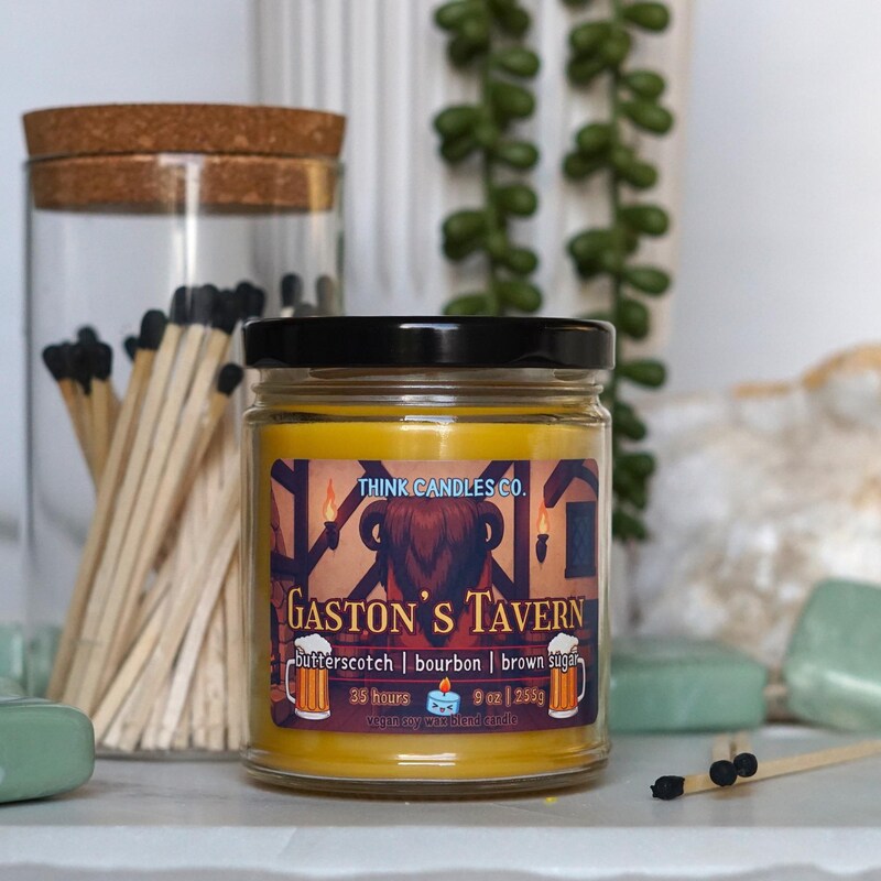Beauty and the Beast Candle - Etsy