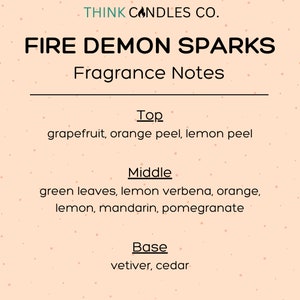 Fire Demon Sparks Candle | Moving Castle Inspired Anime Candle | Hand ...