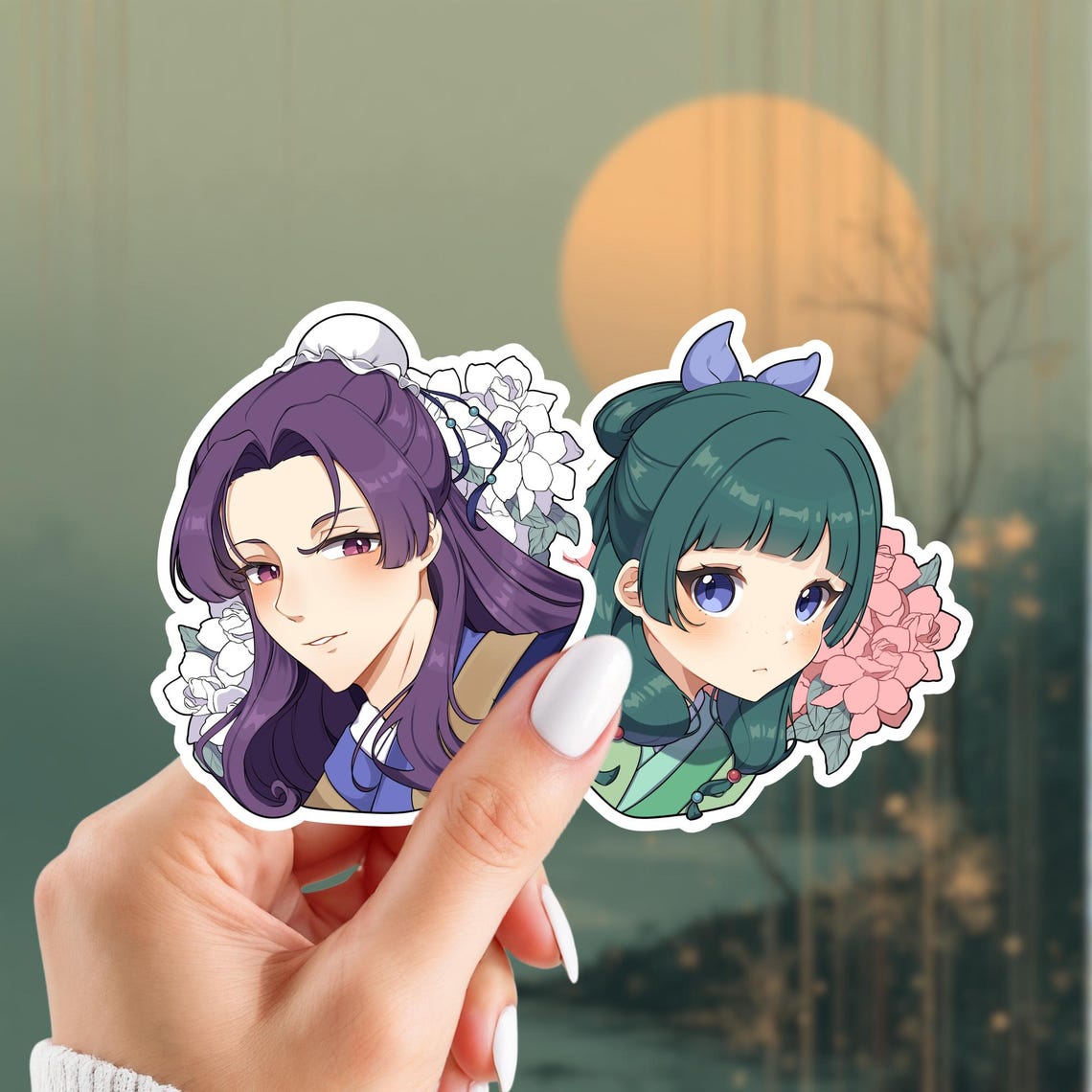 The Apothecary Diaries Inspired Stickers | Jinshi & Maomao Stickers ...